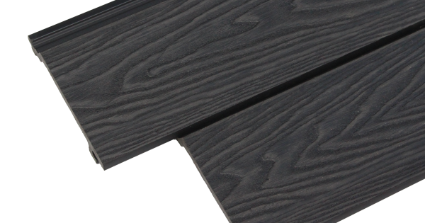 ClickClad Charcoal 3.6m Woodgrain Composite Cladding